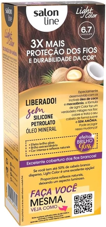 Tintura Capilar Salon Line Light Color 6.7 Chocolate