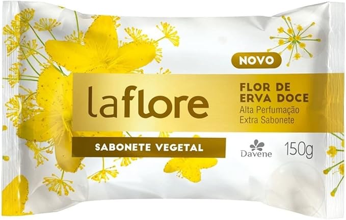 Davene Sabonete Barra Vegetal Erva Doce La Flore 150G