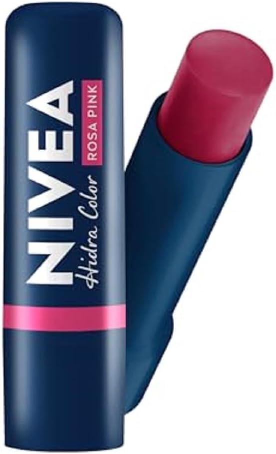 Nivea Hidratante Labial Hidra Color 2 em 1 Rosa Pink 4,8g