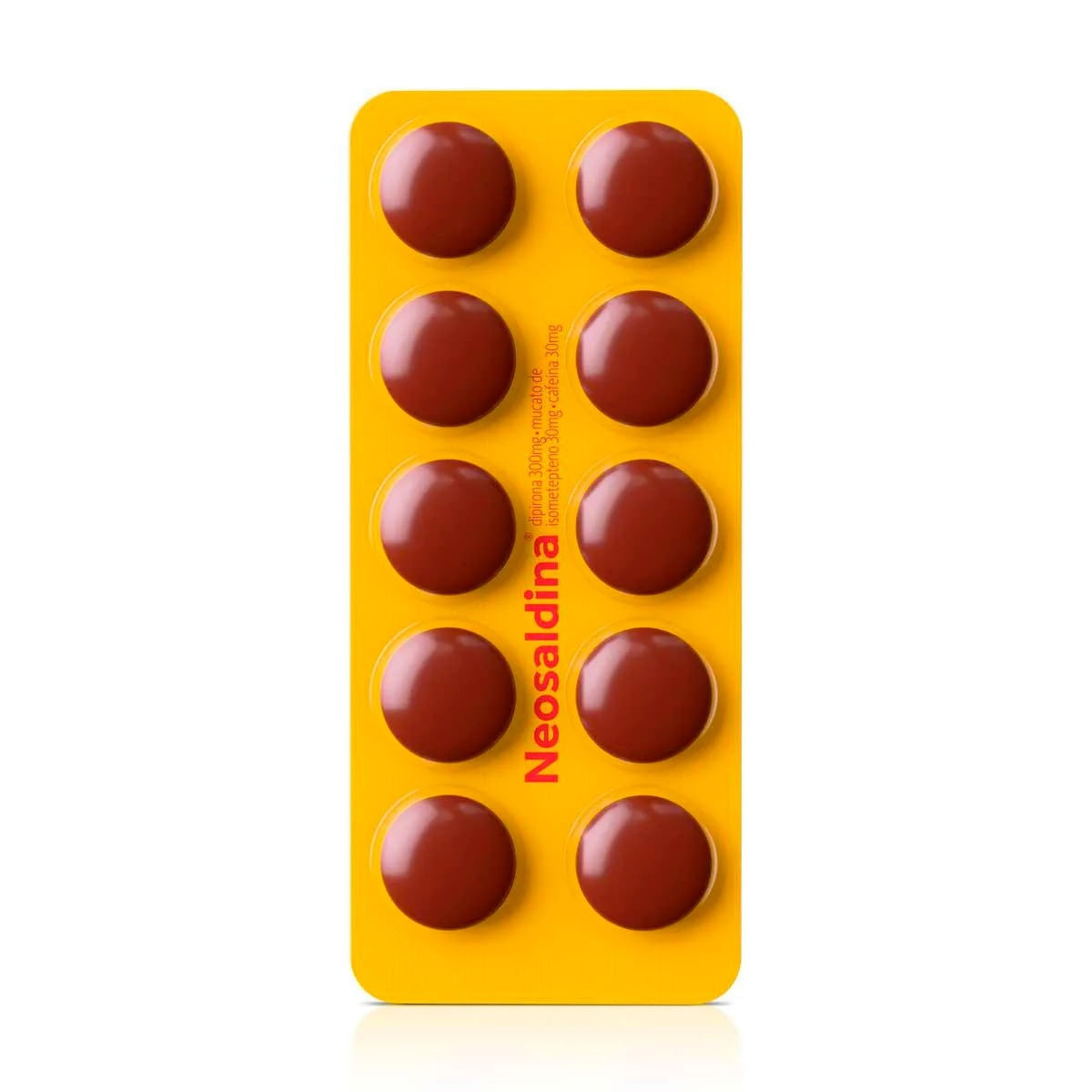 Neosaldina Dipirona 300mg + Mucato de Isometepteno 30mg + Cafeína 30mg ...