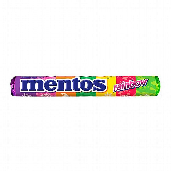 Bala Mentos Stick Rainbow 38g