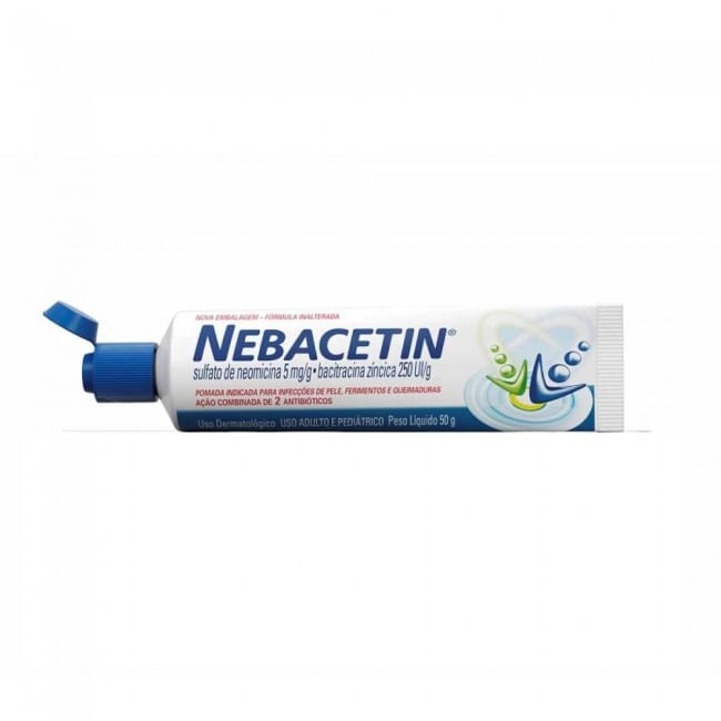 Nebacetin 250UI/g + 5mg/g Pomada 15g