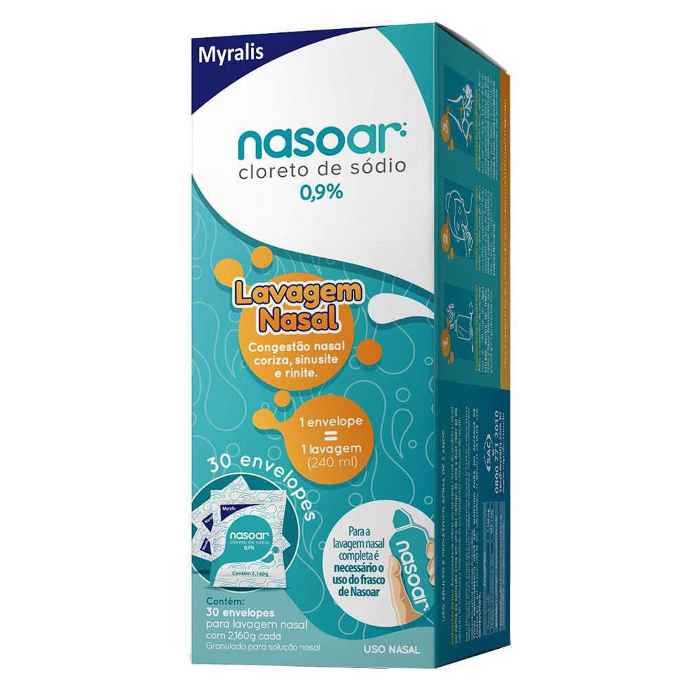 Nasoar 0,9% Refil Granulado para Solução Nasal 30 envelopes