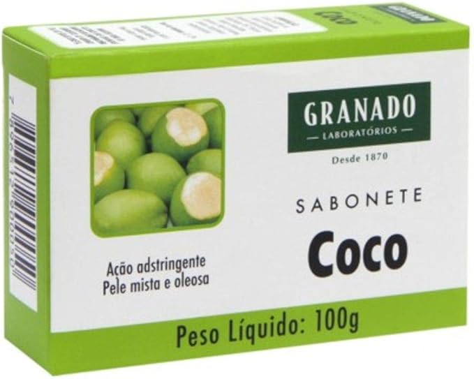 Sabonete em Barra Granado Coco Pele Mista a Oleosa com 100g