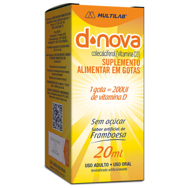 D-Nova Vit D 200ui/ml 20ml