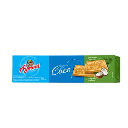 Biscoito Aymoré Coco 200g – Doce e Crocante