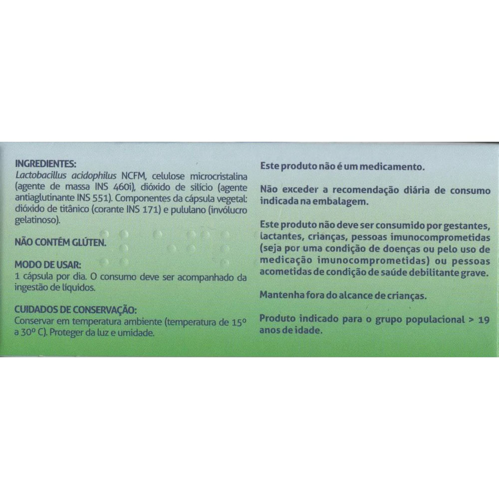 Leflora Lactobacillus Acidophilus 12 Cápsulas | Saúde Intestinal