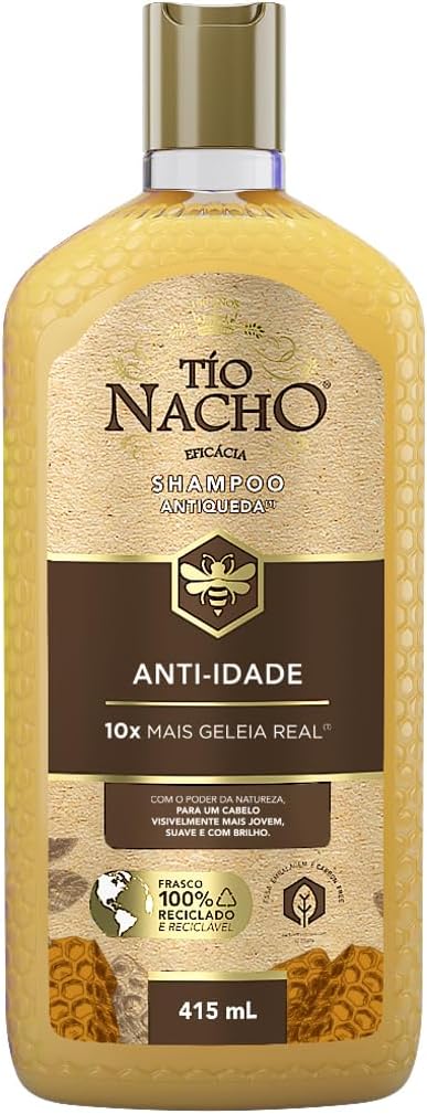 Tio Nacho - Shampoo Anti-idade para Rejovelhecimento Capilar, 415ml