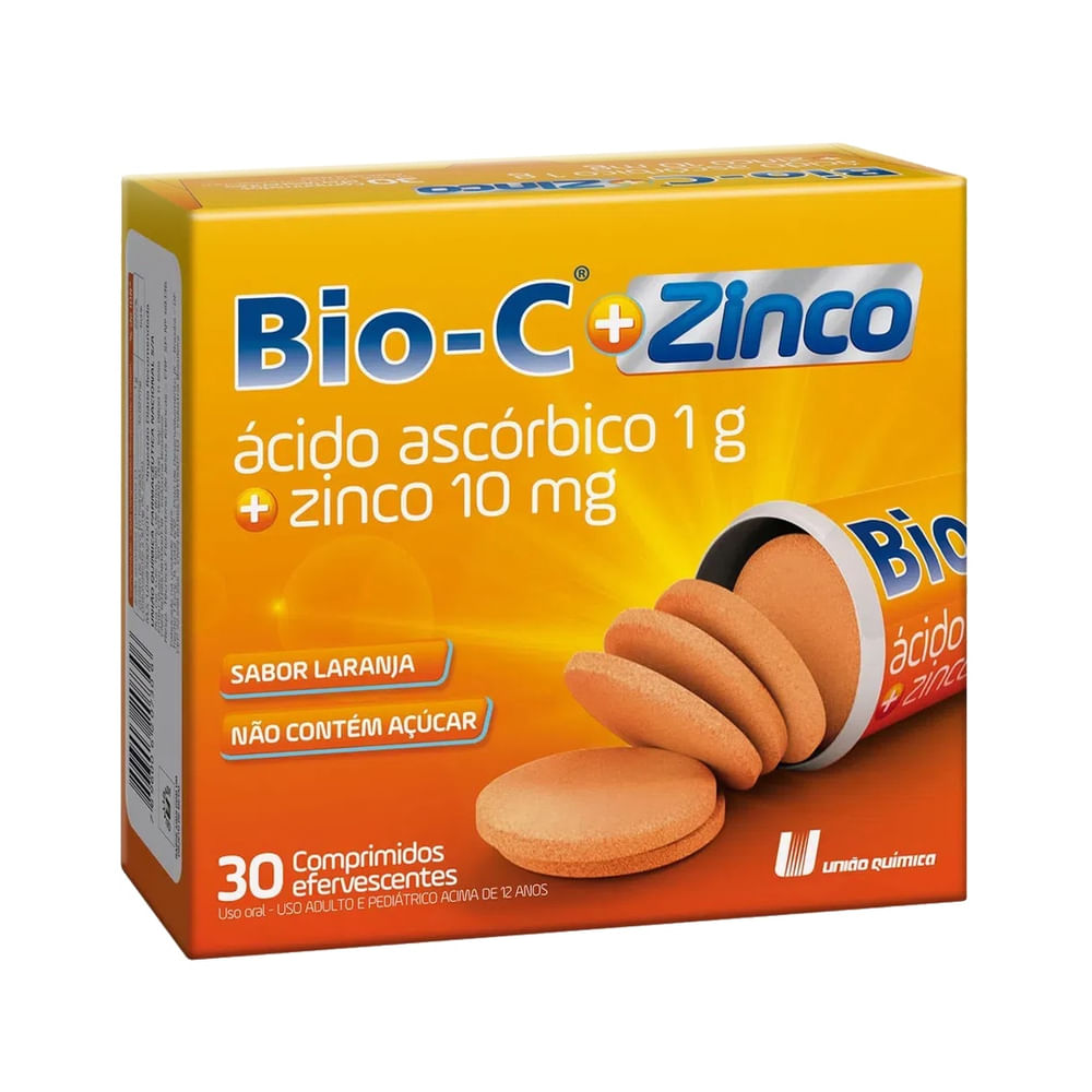 Vitamina C Efervescente + Zinco Bio-C 30 comprimidos