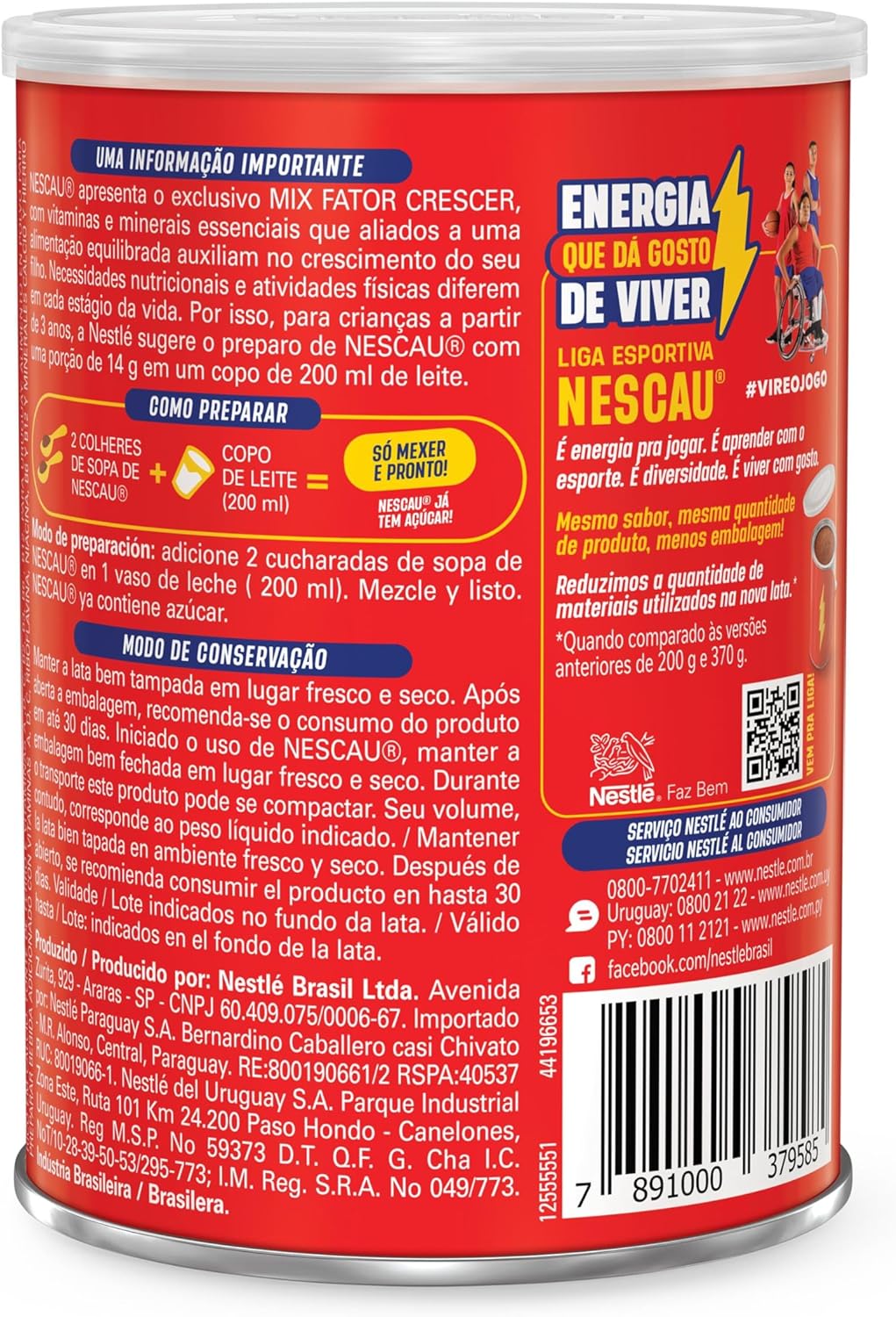 Nescau Achocolatado Nescau Cilindro 200g