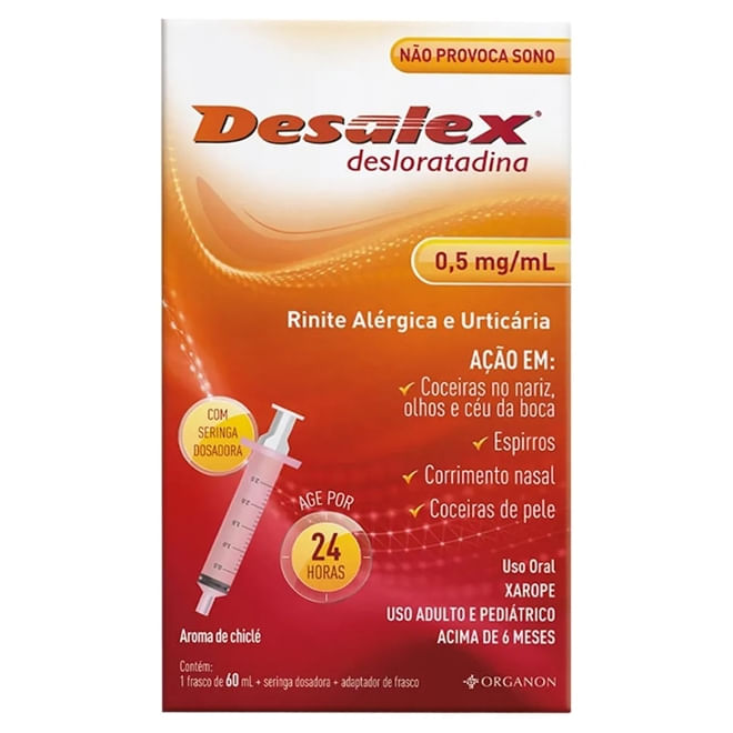 Desalex Desloratadina 0,5mg/ml Xarope 60ml