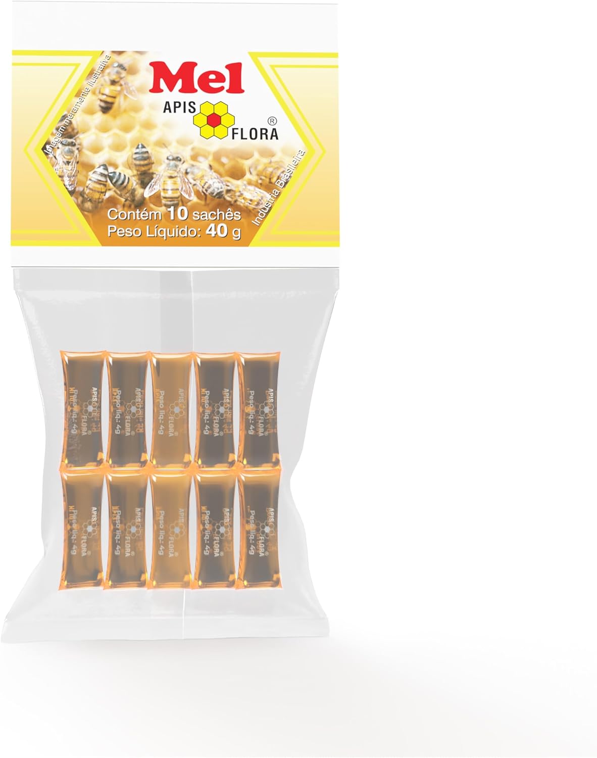 Apis Flora Mel De Abelhas Sachê - Cartela 40G Linha Mel Puro