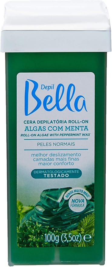 Cera Depilatoria Depil Bella Roll-On Algas 100G