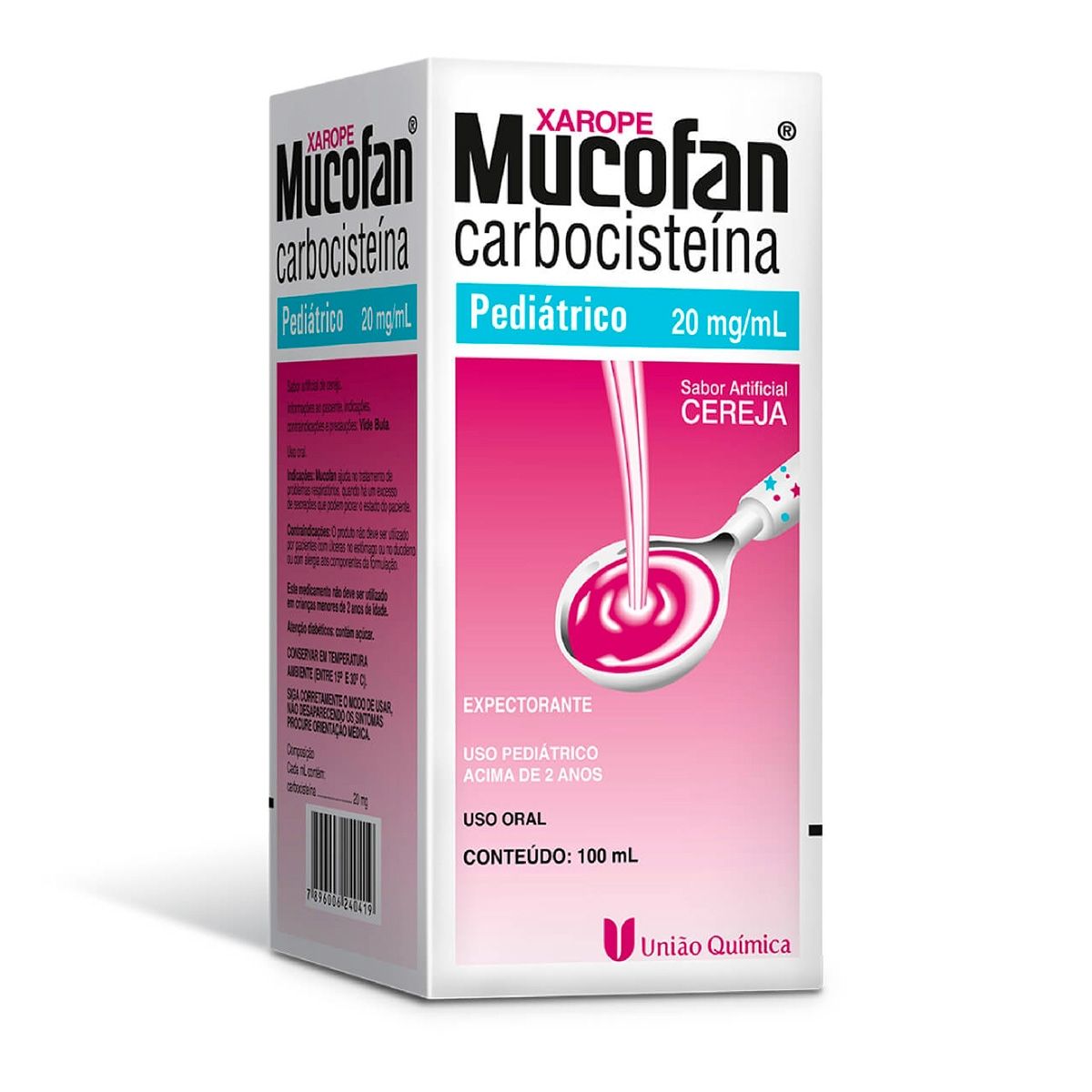 Mucofan Carbocisteína 20mg/ml Xarope Expectorante Pedriátrico 100ml ...