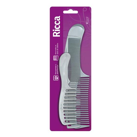 Conjunto De Pente Ricca Grande, Médio E Pequeno Para Bolsa