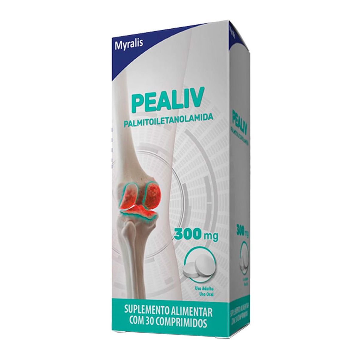 Suplemento Alimentar Pealiv 300mg com 30 Comprimidos