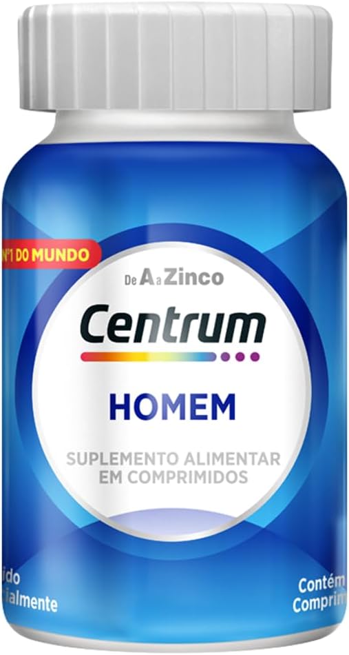 Centrum Homem Multivitamínico Adulto com Vitamina D e Vitamina B12, 60 ...