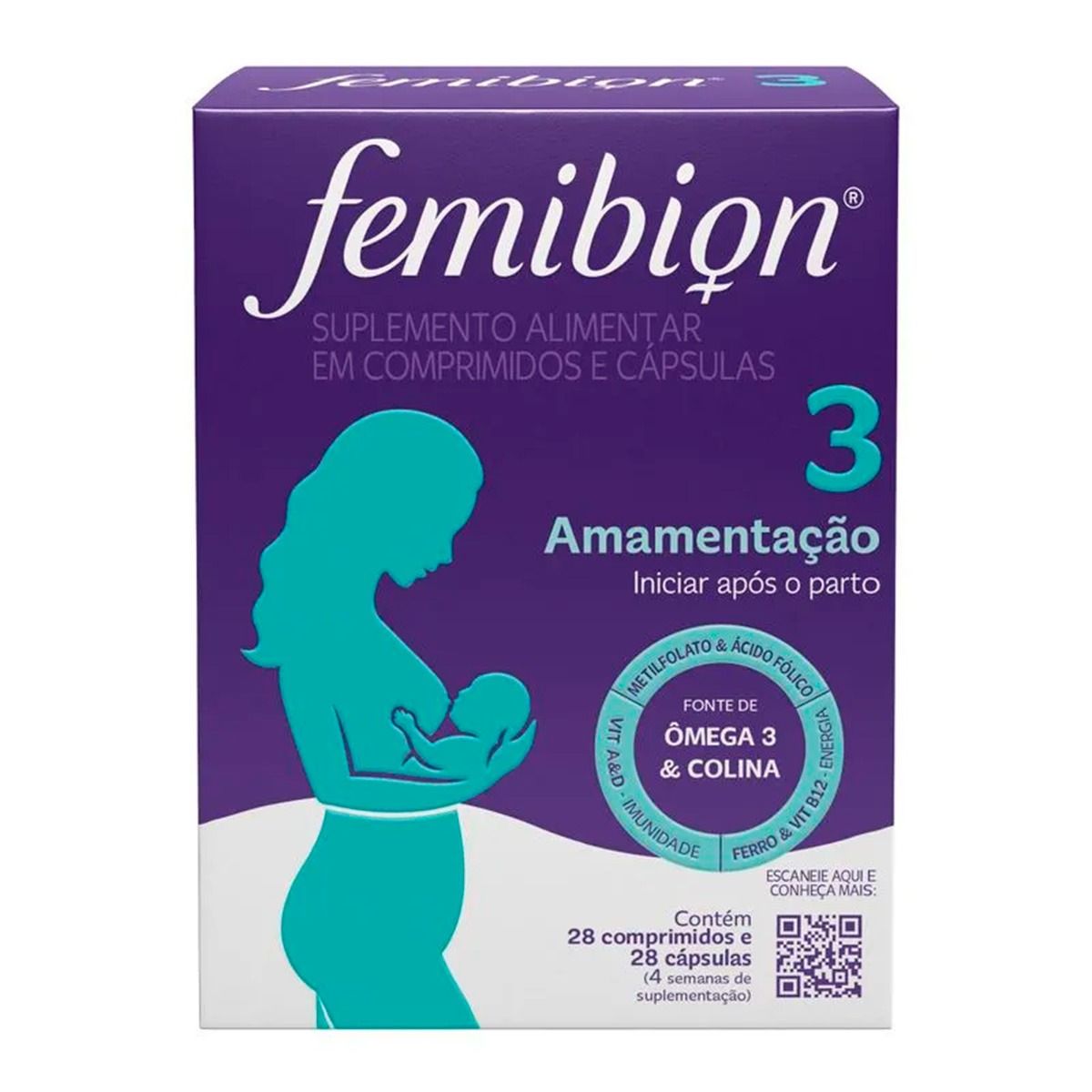 FEMIBION Multivitamínico Femibion 3 Para Amamentação 28 Comprimidos E ...