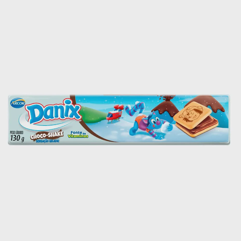 Biscoito Recheado Danix Choco Shake 130g