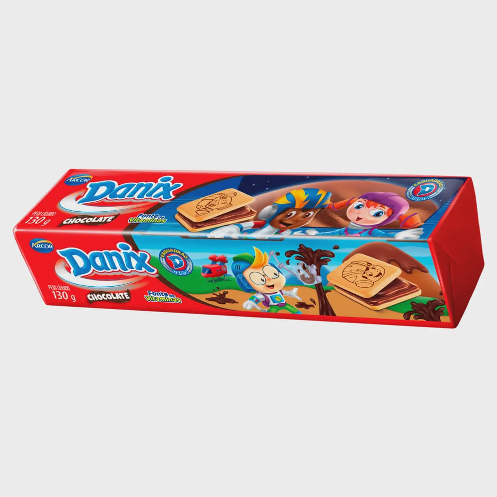 Biscoito Danix Recheado Chocolate 130g – Sabor Irresistível